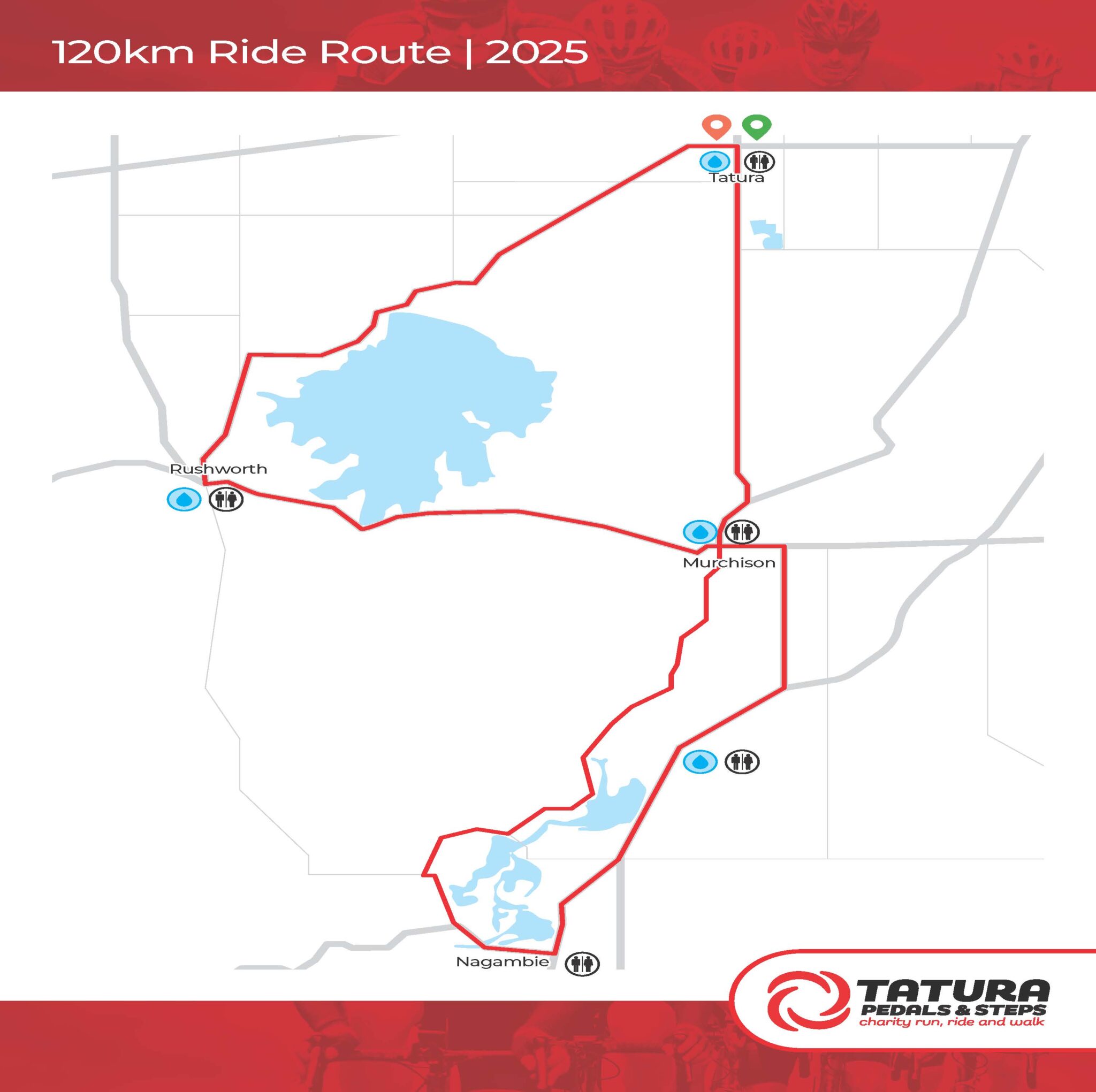 120km Tatura Classic Ride - powered by Vegemite - Tatura Pedals and Steps